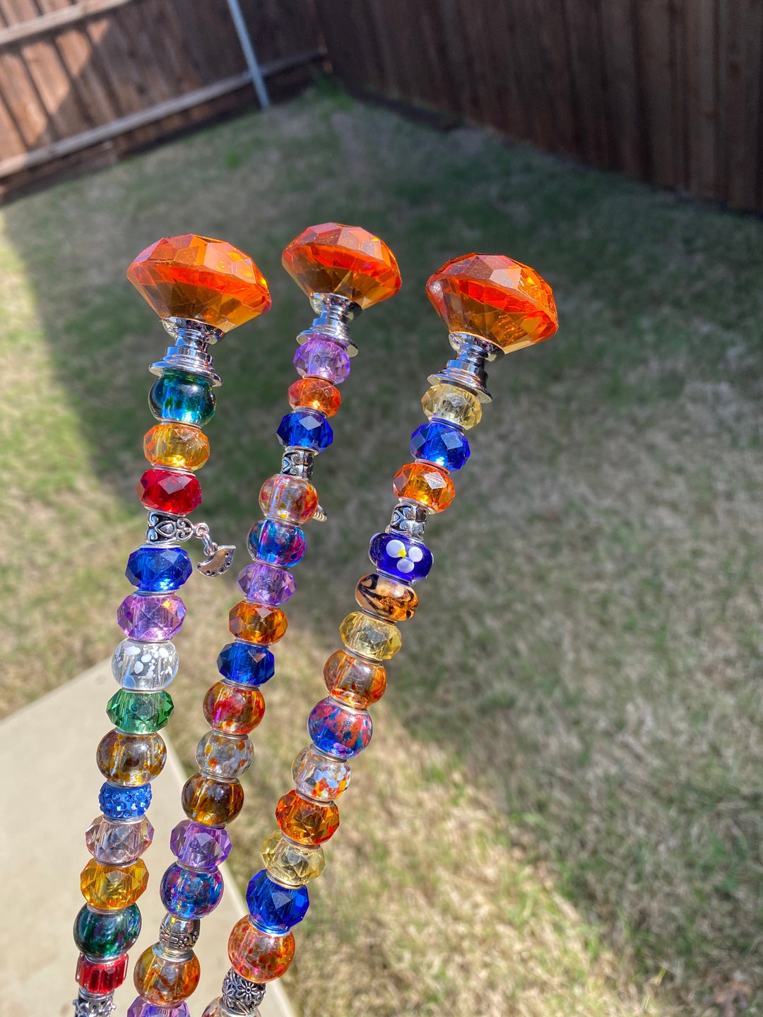 Outdoor Decorations, Garden Gift, Mom Gift, Plant Stakes, Garden Decor ...