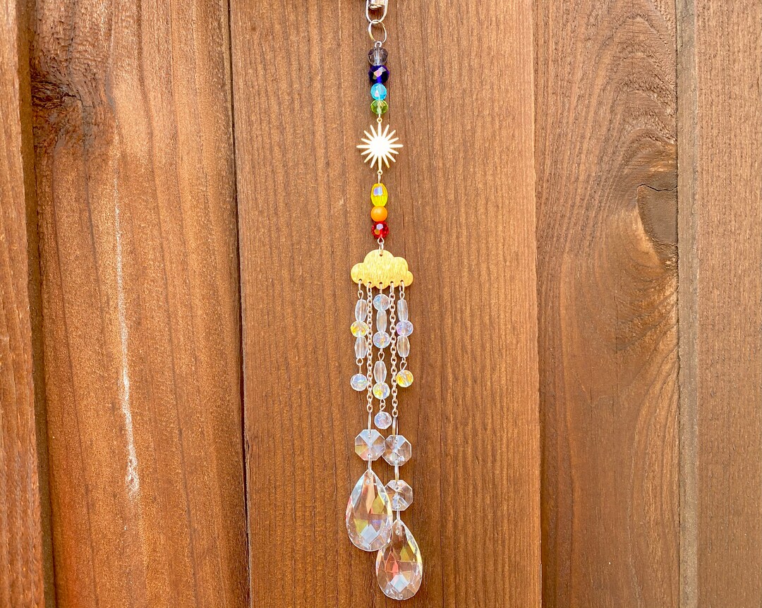 Rainbow Maker, Cloud Sun Catcher, Glass Suncatcher, Window Decoration ...