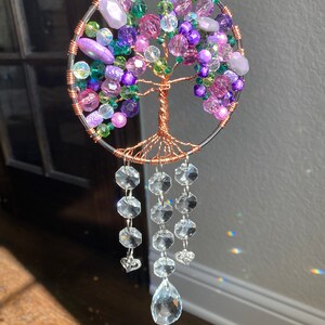 Spring Tree of Life, Spring Tree Decor, Crystal Sun Catcher, Tree of ...