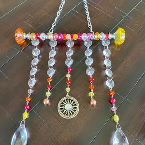 Sunset Crystal Suncatcher, Sunburst Garden Gift, Mothers Day Gift Set ...
