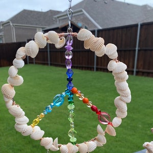 Peace Sign, Coastal Peace Decor, Beach Decor, Sea Shells Wall Art - Etsy