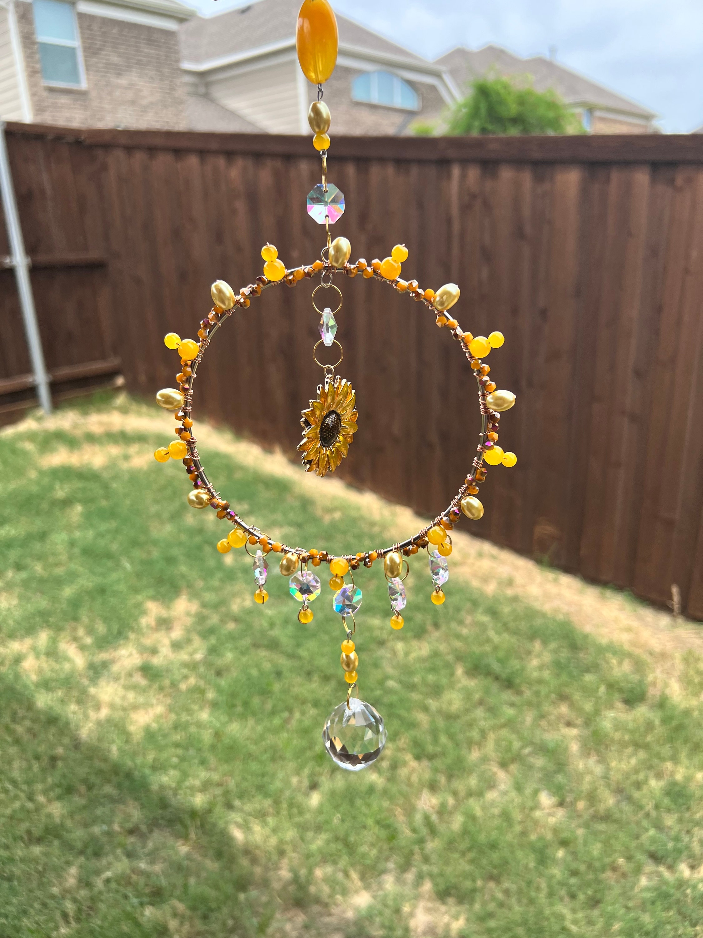 Sunflower Crystal Suncatcher Sunflower Gift for Mom Mothers - Etsy