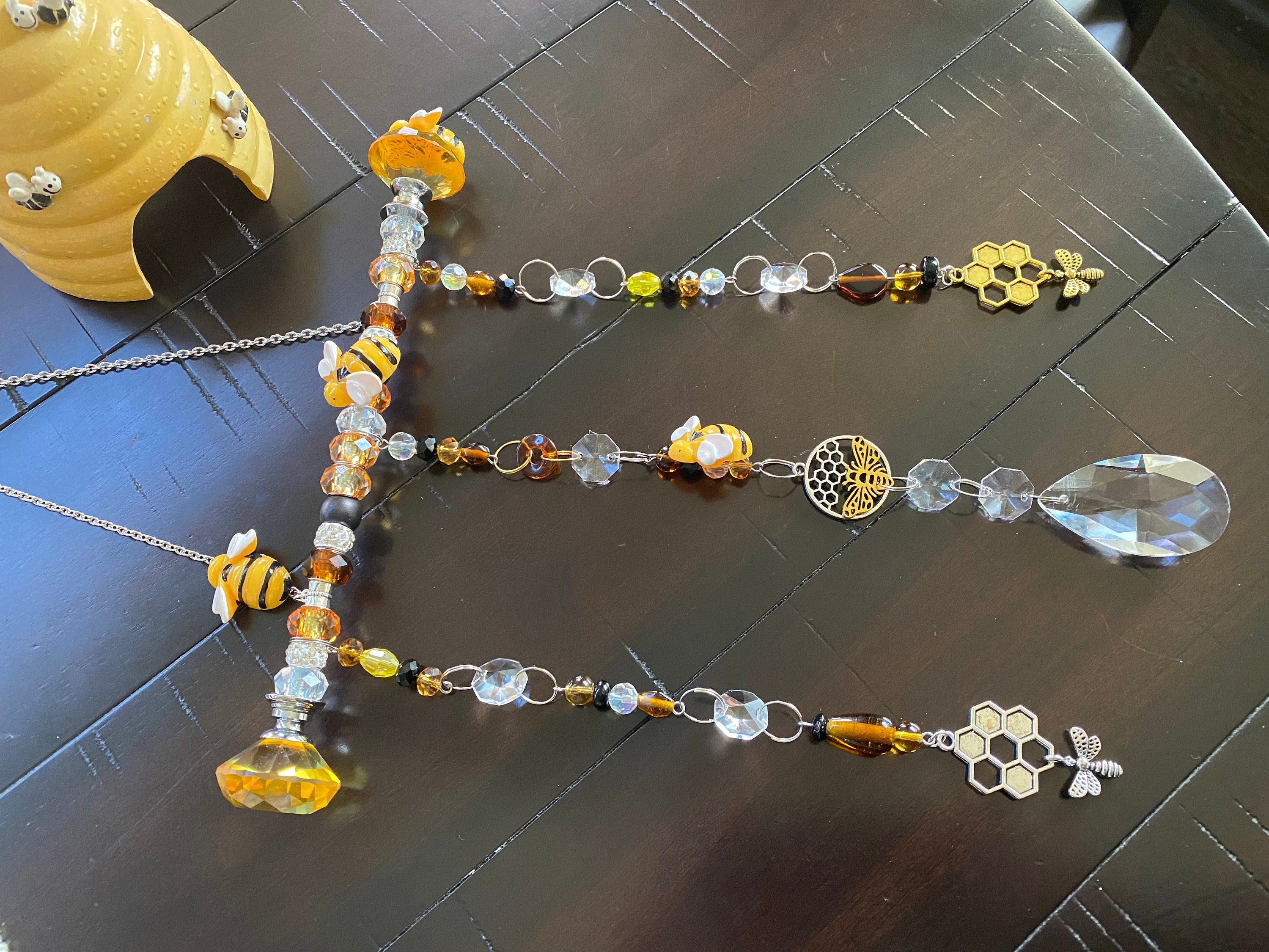 Honeybee Sun Catcher, Bee Suncatcher, Crystal Prism, Bee Gift - Etsy