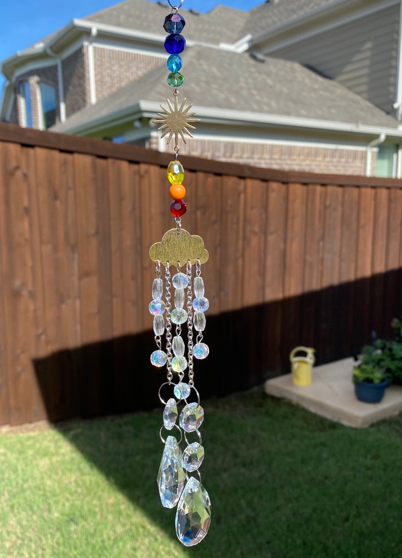 Rainbow Maker, Cloud Sun Catcher, Glass Suncatcher, Window Decoration ...