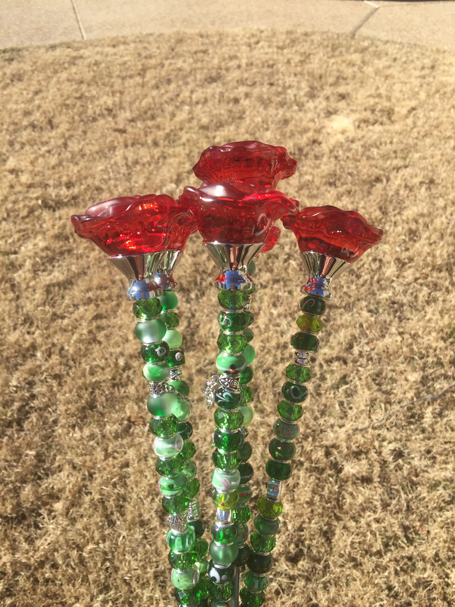 14 Rose Stakes for Garden, Garden Decor, Gift for Mom, Valentines Gift ...