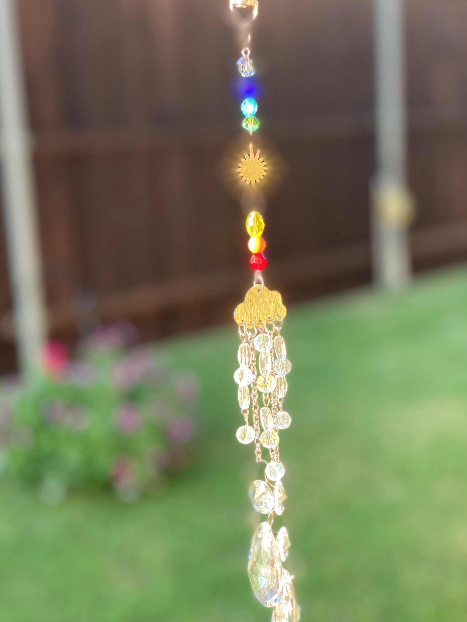 Rainbow maker cloud sun catcher glass suncatcher window | Etsy