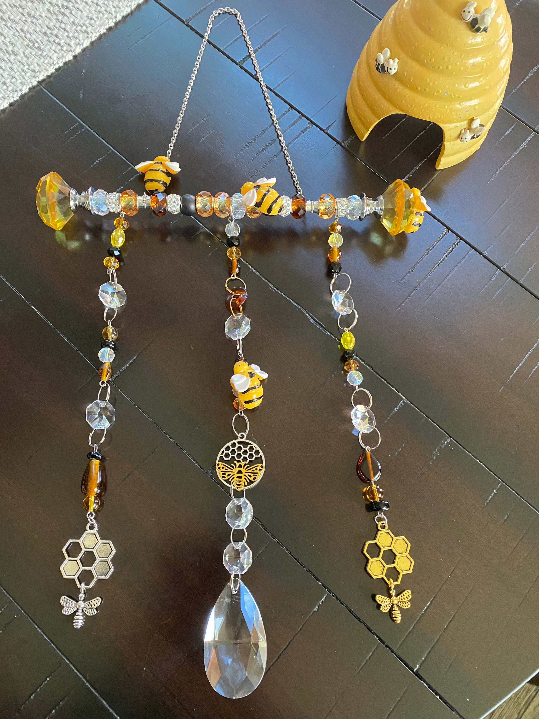 Honeybee Sun Catcher Bee Suncatcher Crystal Prism Bee Gift - Etsy