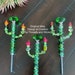 7 Cactus Sun Catcher, Cactus Plant Stake, Southwestern Decor, Succulent ...