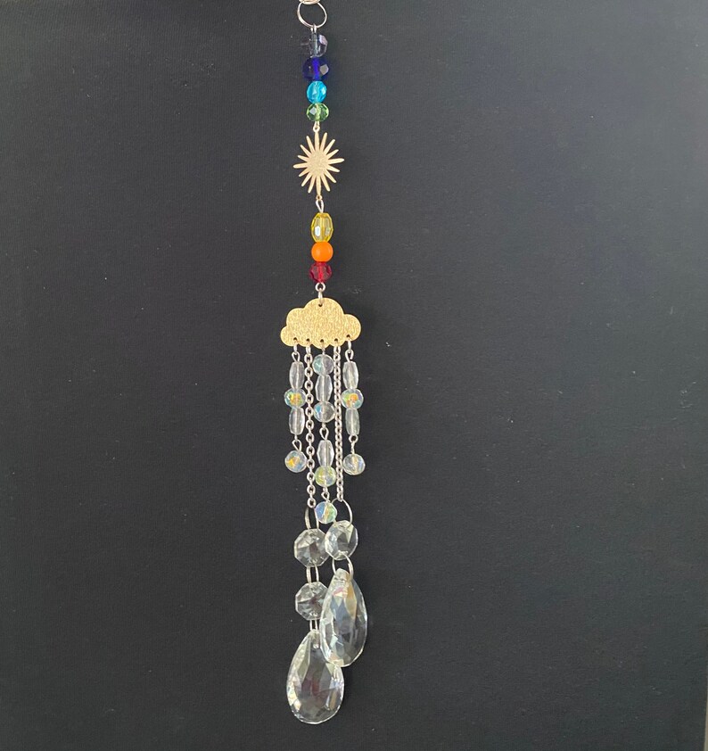 Rainbow Maker, Cloud Sun Catcher, Glass Suncatcher, Window Decoration ...