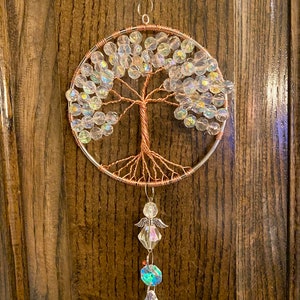 White Tree of Life, Angel Sun Catcher, Remembrance Gift, Wedding Gift ...