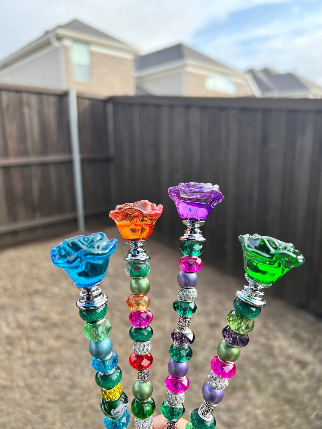 Rose Stakes for Pots, Plant Stakes, Garden Gift for Mom, Mothers Day ...