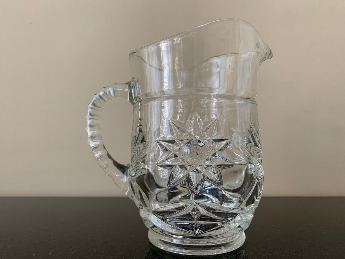 Vintage Anchor Hocking Small Pitcher 16-oz. Anchor Hocking - Etsy