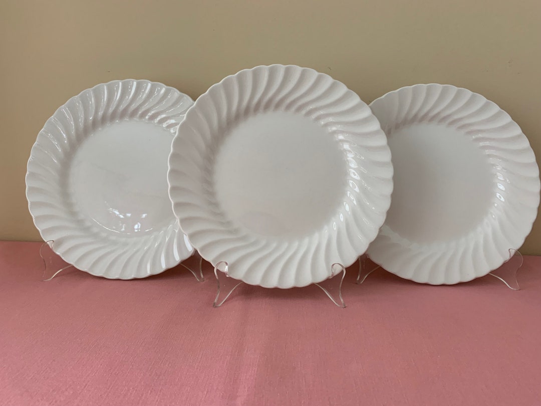 3 Johnson Bros Regency 9.87 Dinner Plates White Ironstone - Etsy