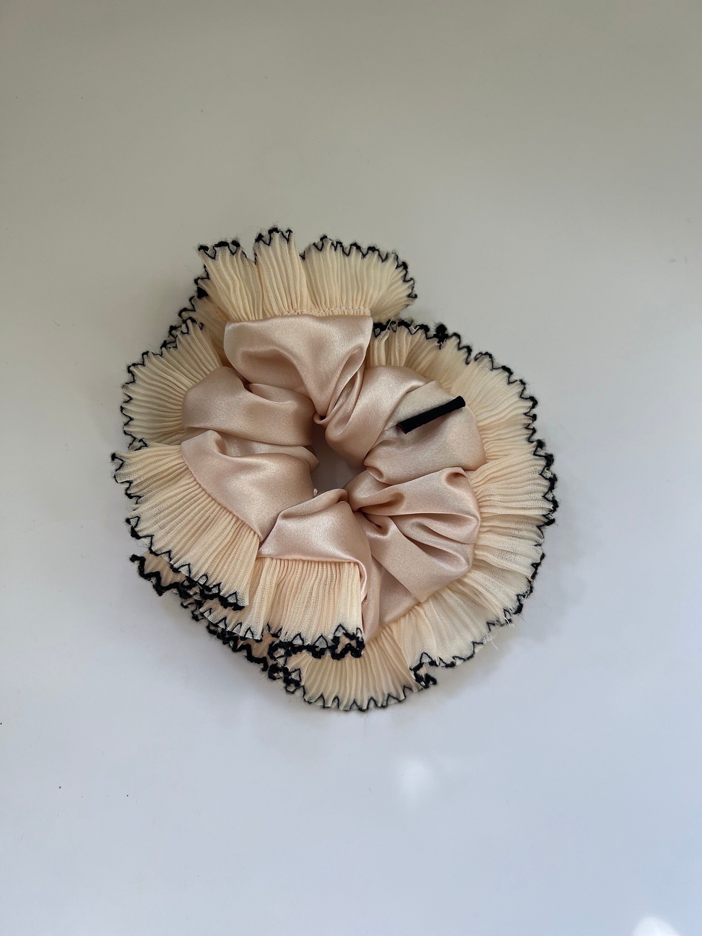 Handmade Pleated Satin Scrunchie - Etsy