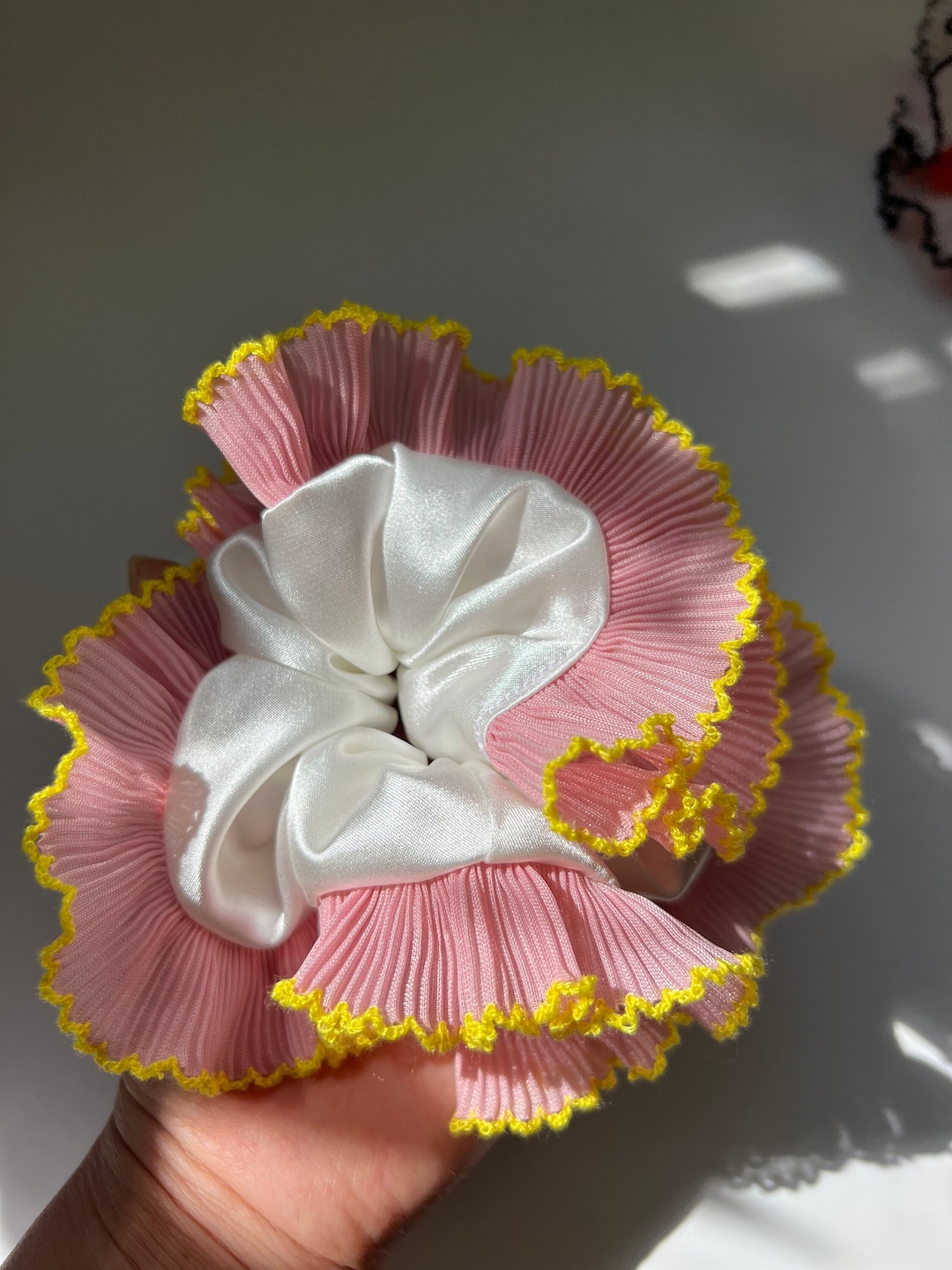 Pleated Scrunchie Frill Ruched Ruffle Scrunchy - Etsy