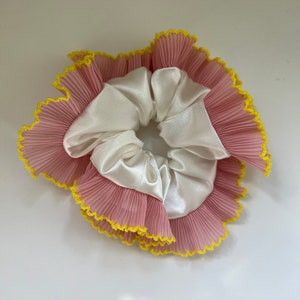 Pleated Scrunchie Frill Ruched Ruffle Scrunchy - Etsy