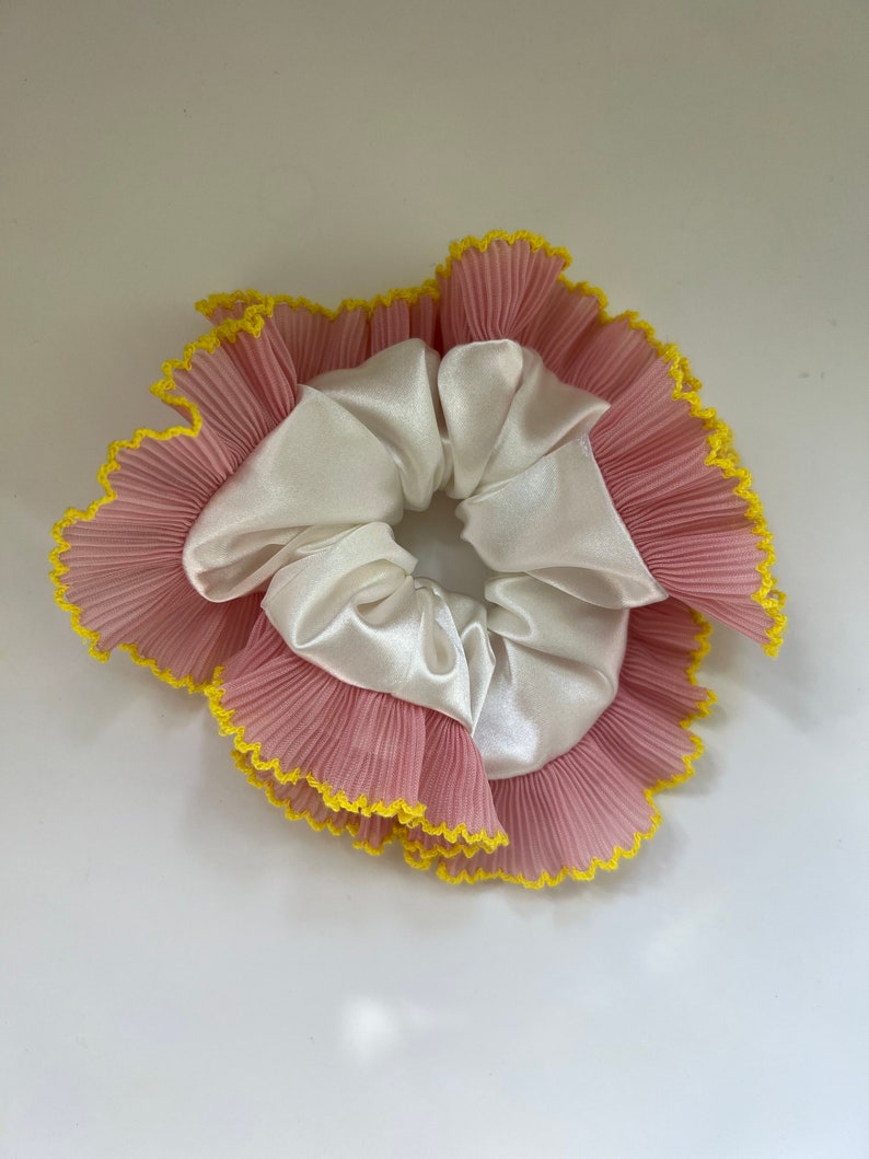 Pleated Scrunchie Frill Ruched Ruffle Scrunchy - Etsy