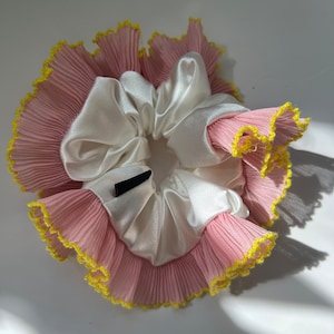 Pleated Scrunchie Frill Ruched Ruffle Scrunchy - Etsy