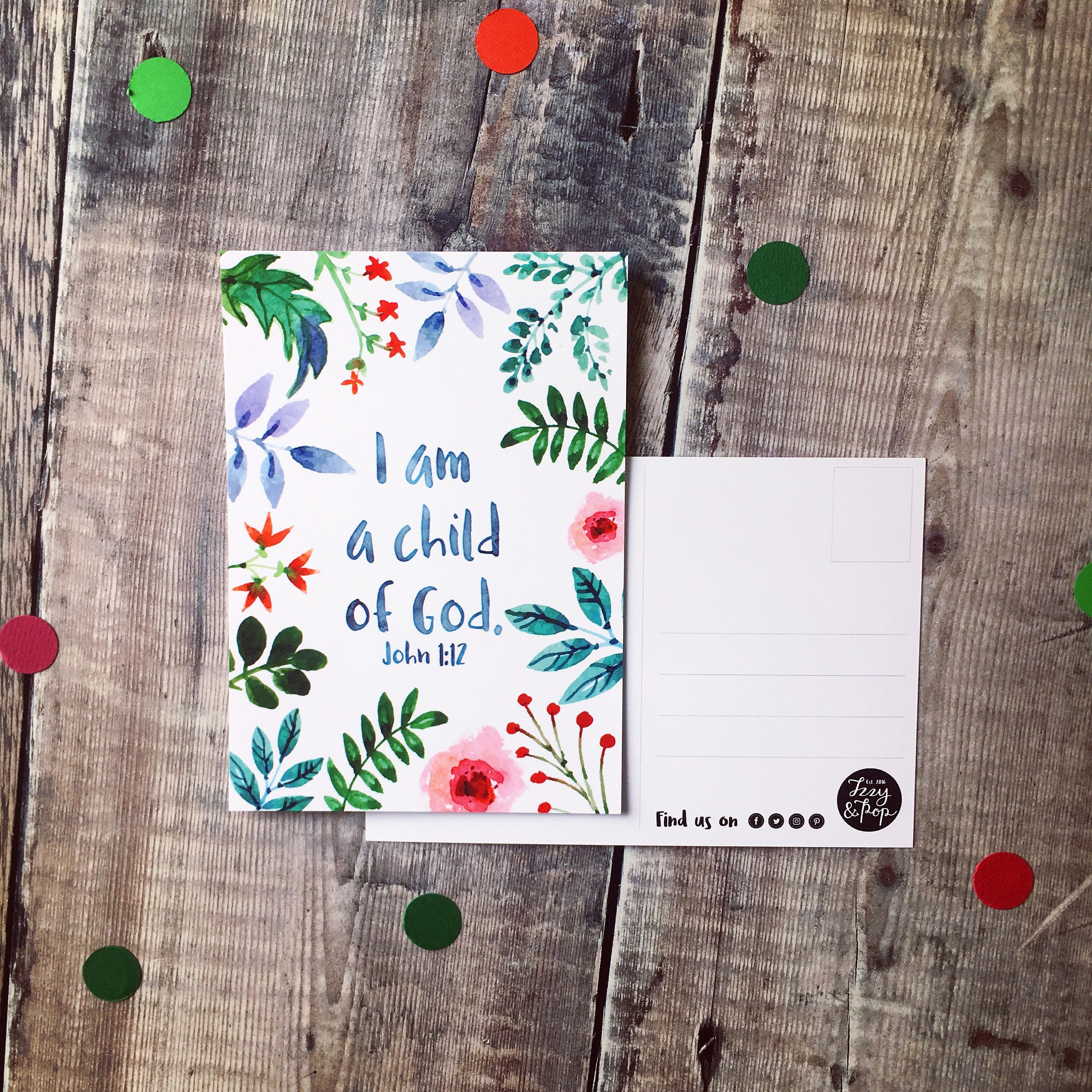 Set of 6 Encouraging Christian Postcards | Etsy UK