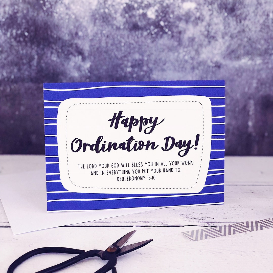 Ordination Card - Happy Ordination Day! - Christian Cards - Ordination ...