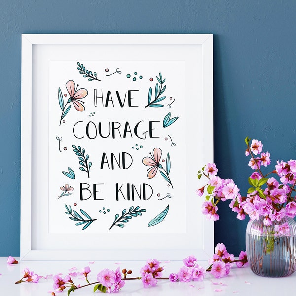 Courage Wall Art - Etsy