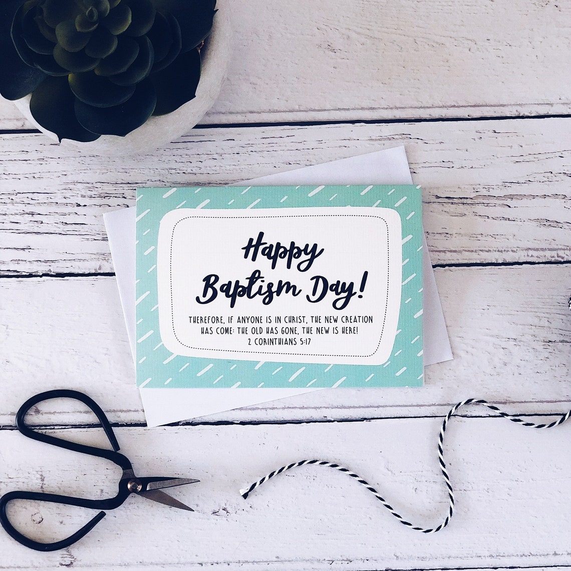 Baptism Card - Happy Baptism Day! - Etsy UK