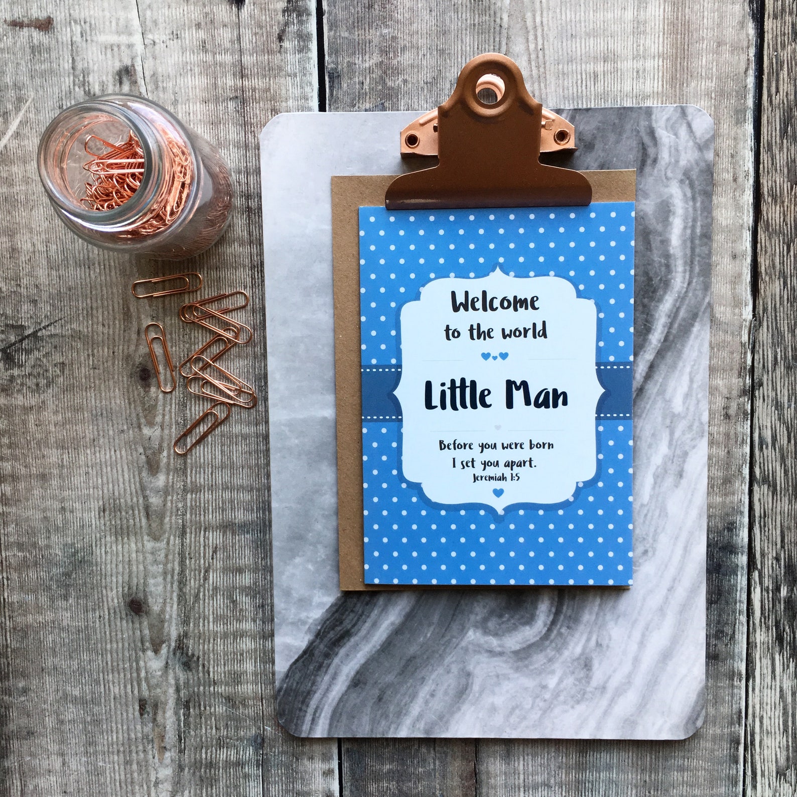 Welcome to the World Little Man Card - Jeremiah 1:5 - Christian Cards ...