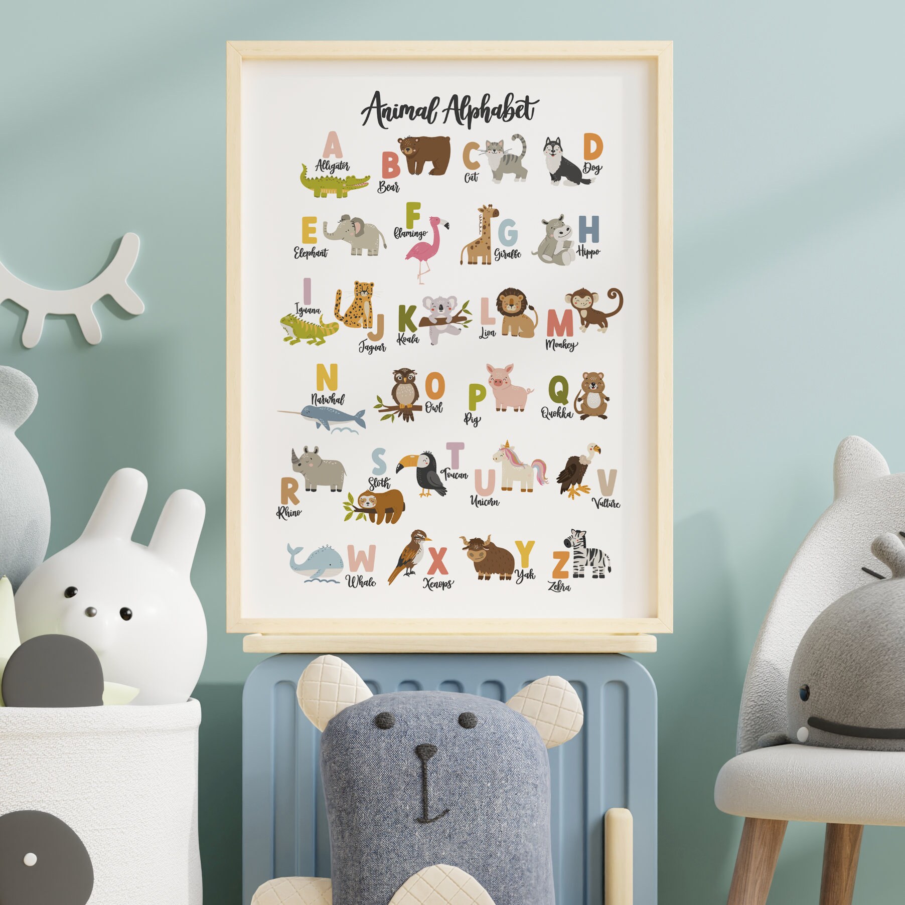 Set of 3 Personalised Preschool Print Set - Home Decor - Nursery Art ...