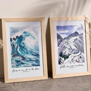 Focus on Me, Not the Storm Print - Matthew 14 V 22-33 - Christian ...