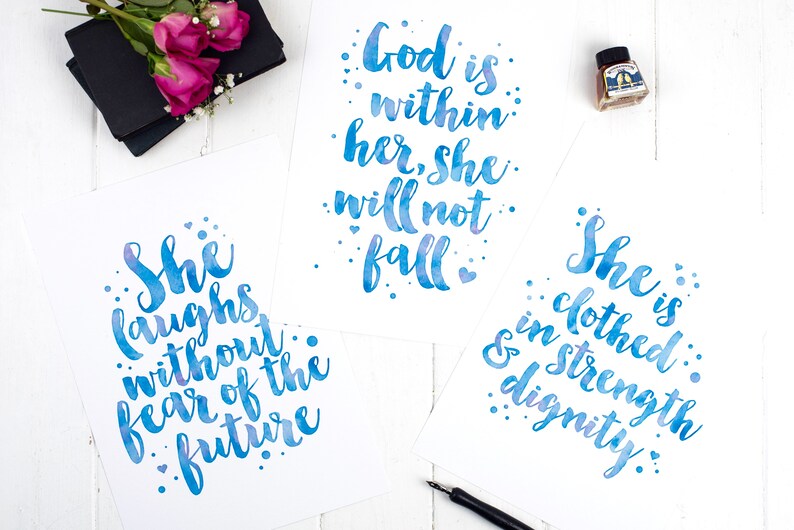 She Laughs Without Fear of the Future Print Proverbs 31:5 - Etsy UK