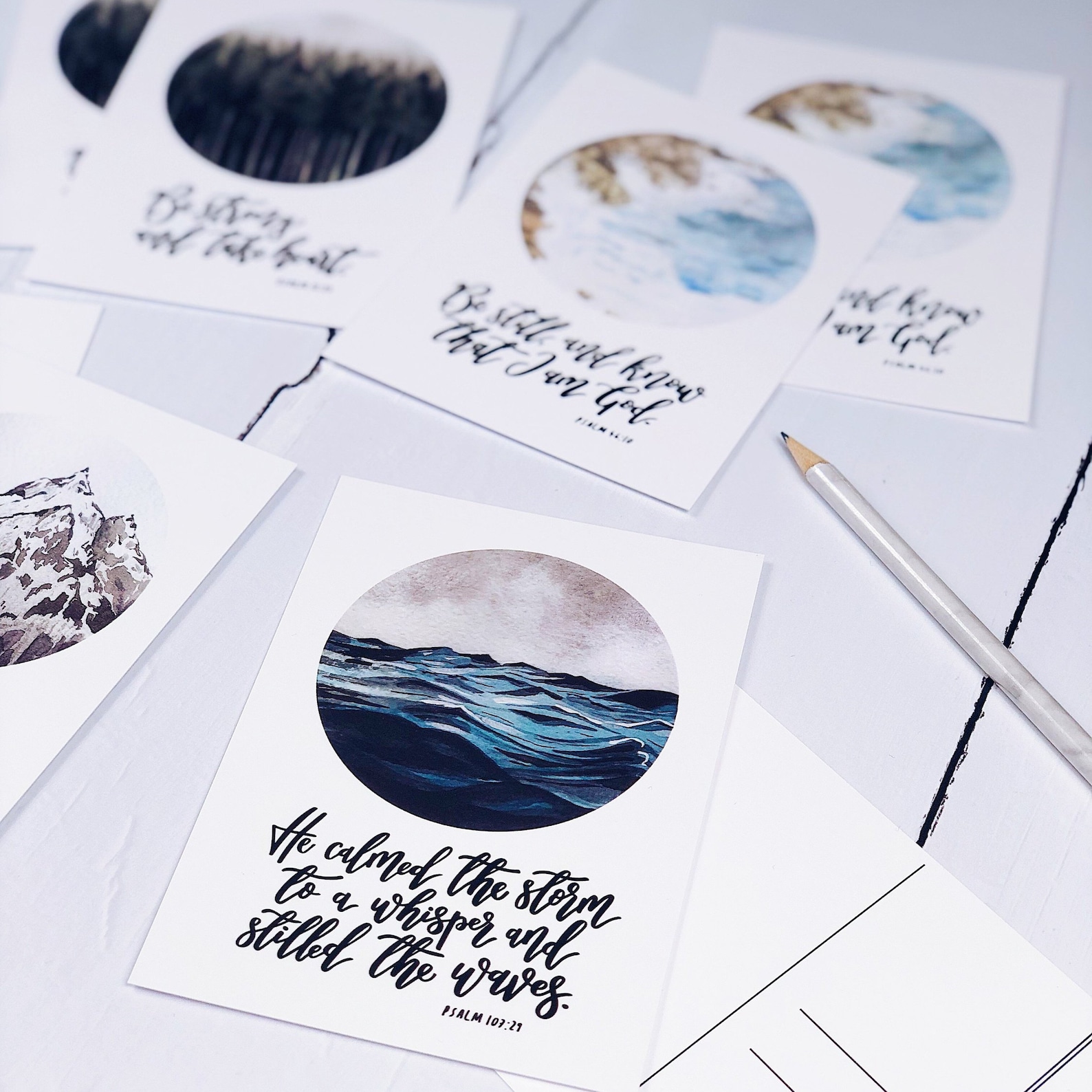 Set of 8 Watercolour Faith Postcards Christian Cards - Etsy UK