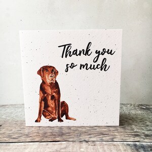 Thank You Dog Card - Labrador - Etsy UK