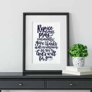 Rejoice Always, Pray Continually and Give Thanks Print - 1 ...