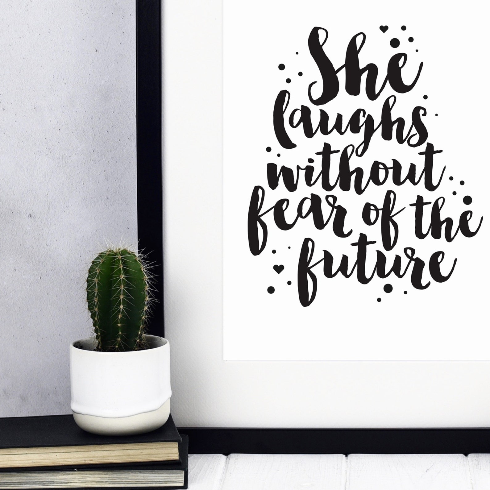 She Laughs Without Fear of the Future Print Proverbs 31:5 - Etsy UK