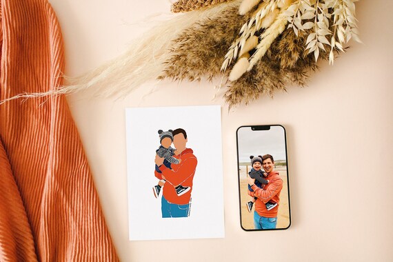 Bespoke Custom Portrait Illustration Print - Etsy