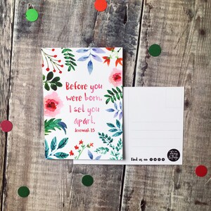 Set of 6 Encouraging Christian Postcards - Christian Cards - Christian ...