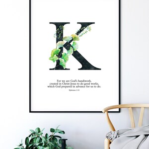 For We Are God's Handiwork Personalised Print - Ephesians 2:10 ...