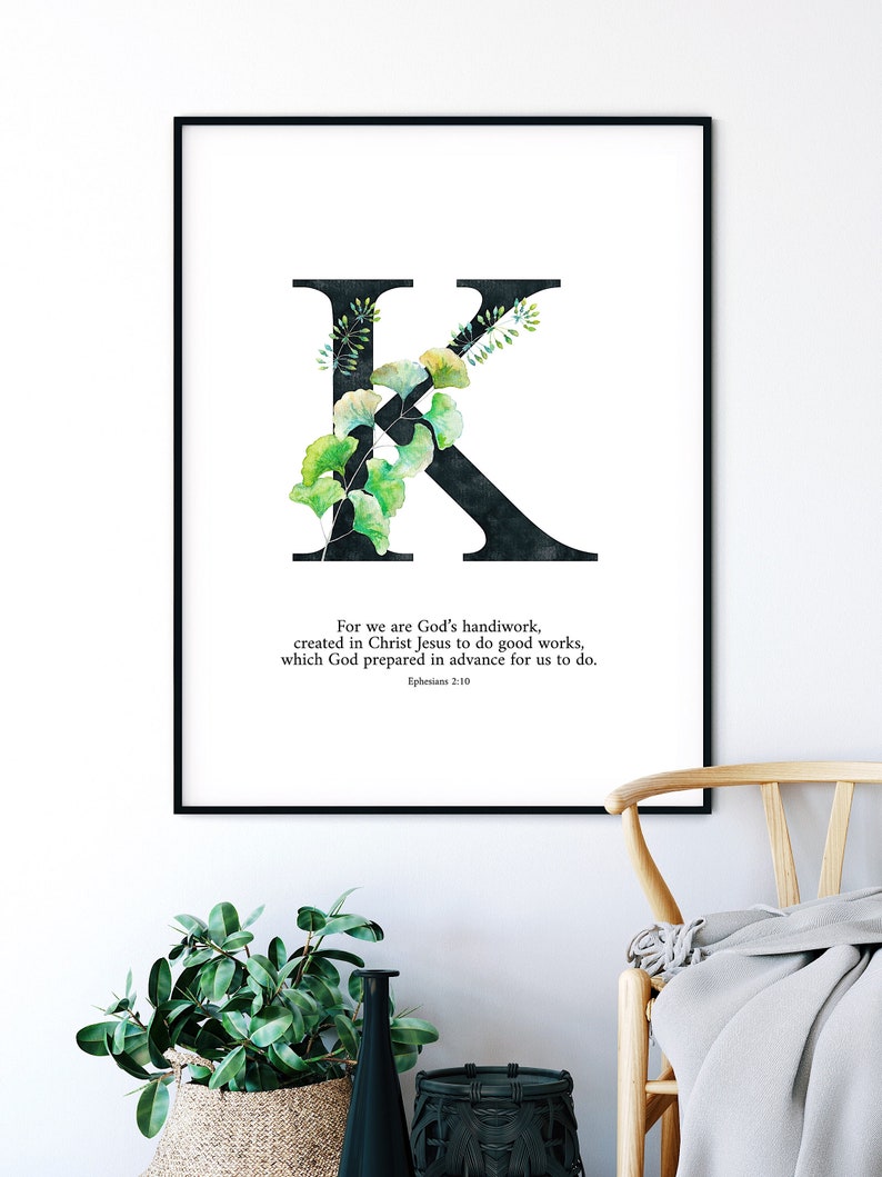 For We Are God's Handiwork Personalised Print - Ephesians 2:10 ...