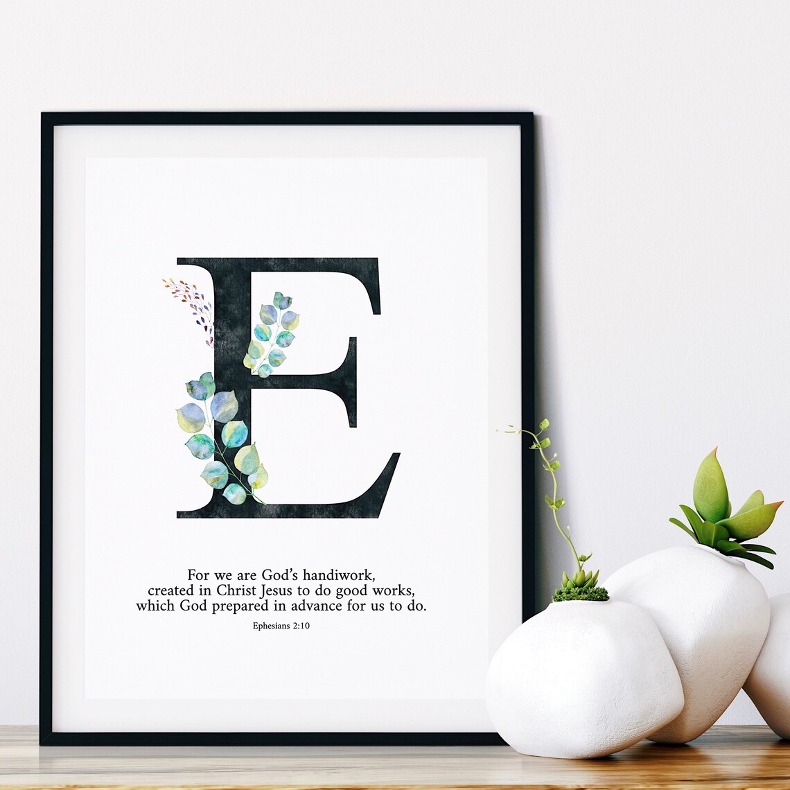For We Are God's Handiwork Personalised Print - Ephesians 2:10 ...