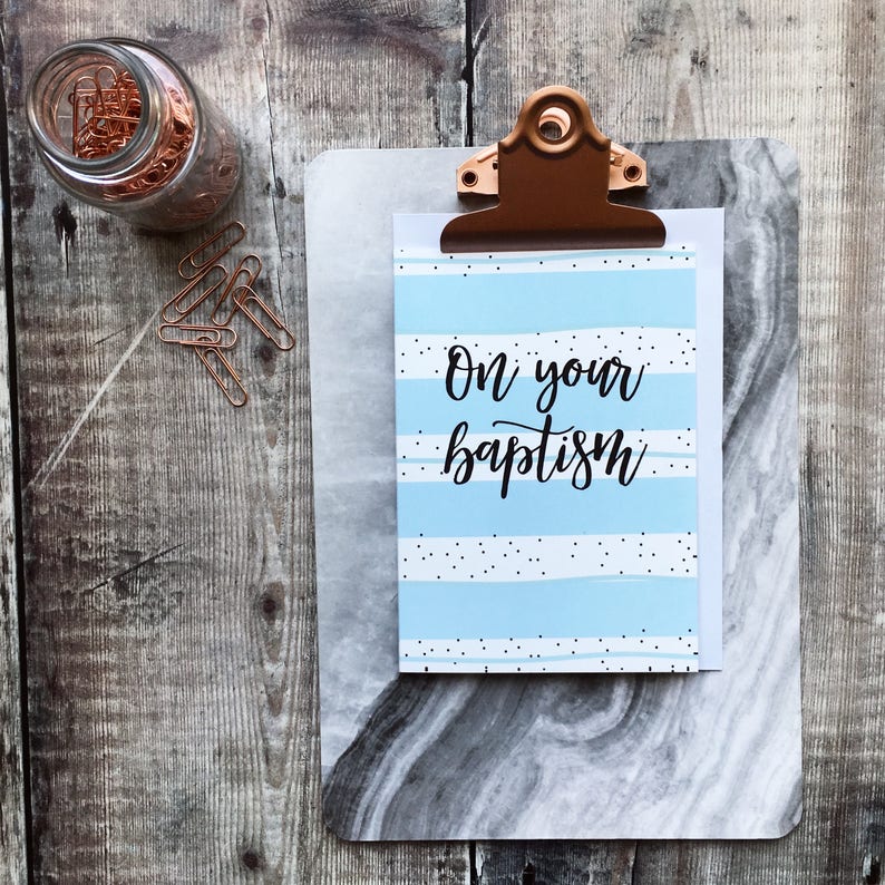 On Your Baptism Card - Etsy UK