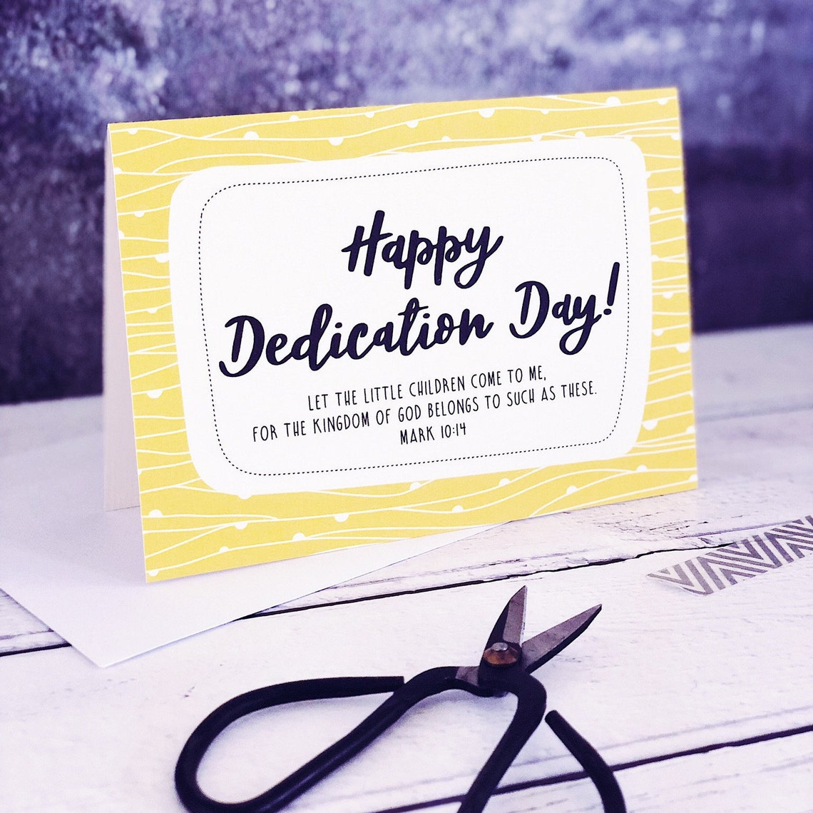 Happy Dedication Day Dedication Card - Etsy UK