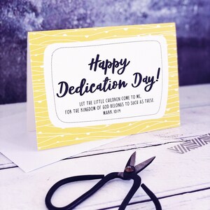 Happy Dedication Day! - Dedication Card - Christian Cards - Bible Verse ...