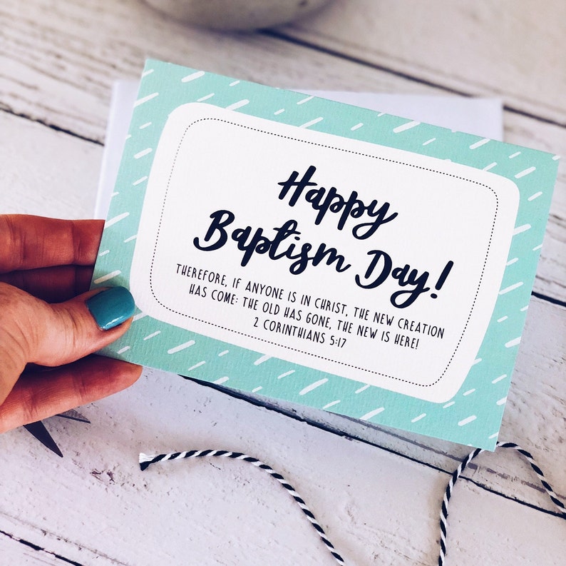 Baptism Card Happy Baptism Day - Etsy