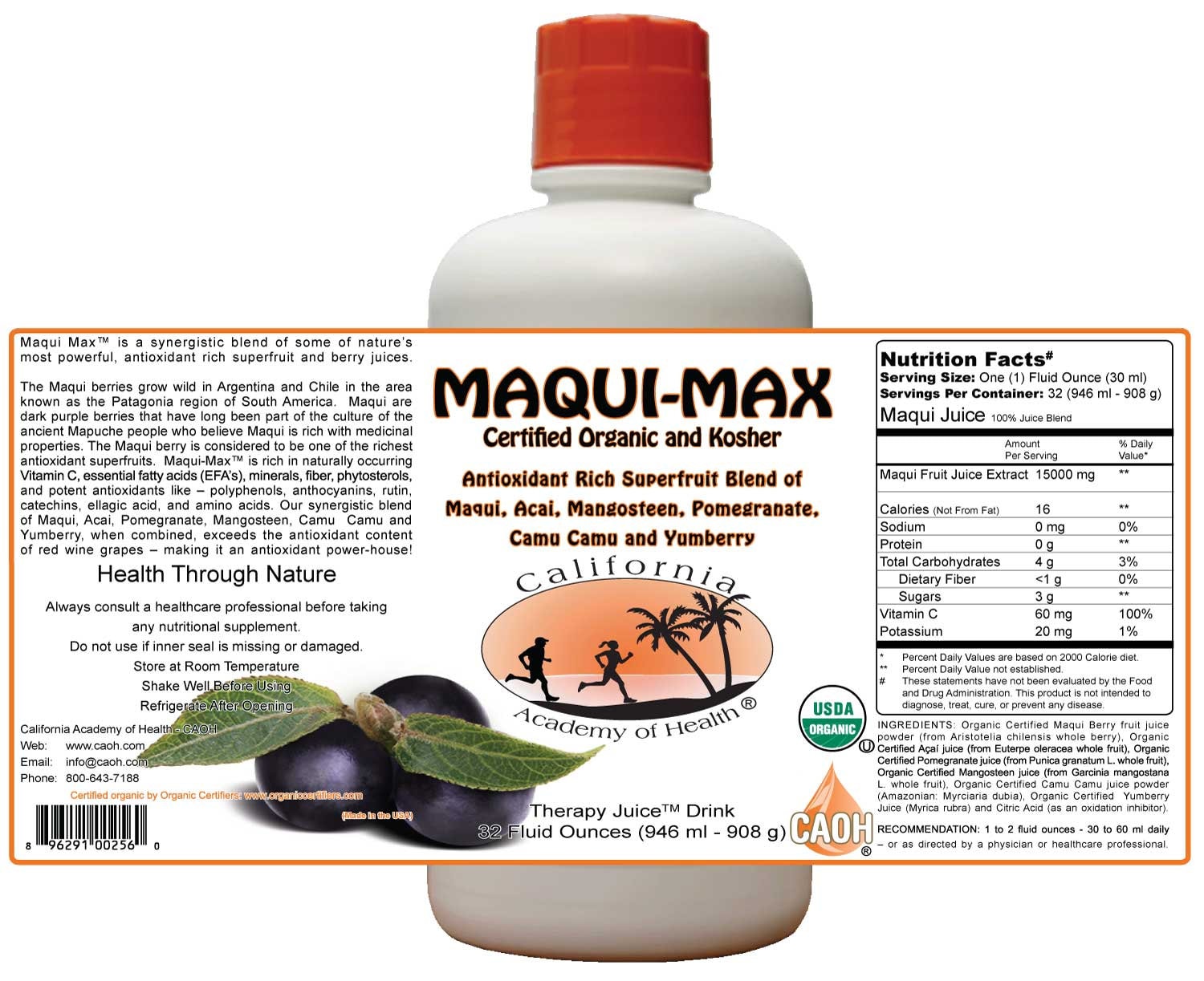Maqui Max 32 Oz Organic Juice Elixir - Etsy