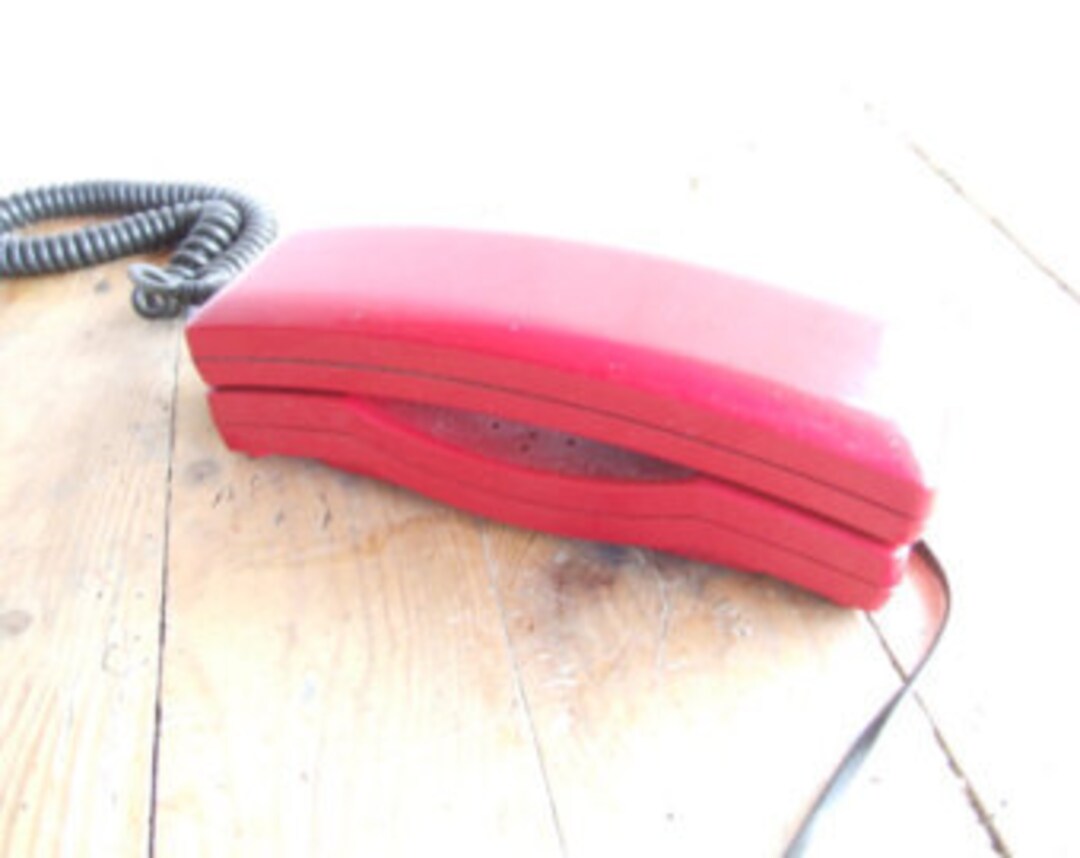 Vintage Red Wall Phone//retro wall Phone//Wall Telephone//Red Telephone ...