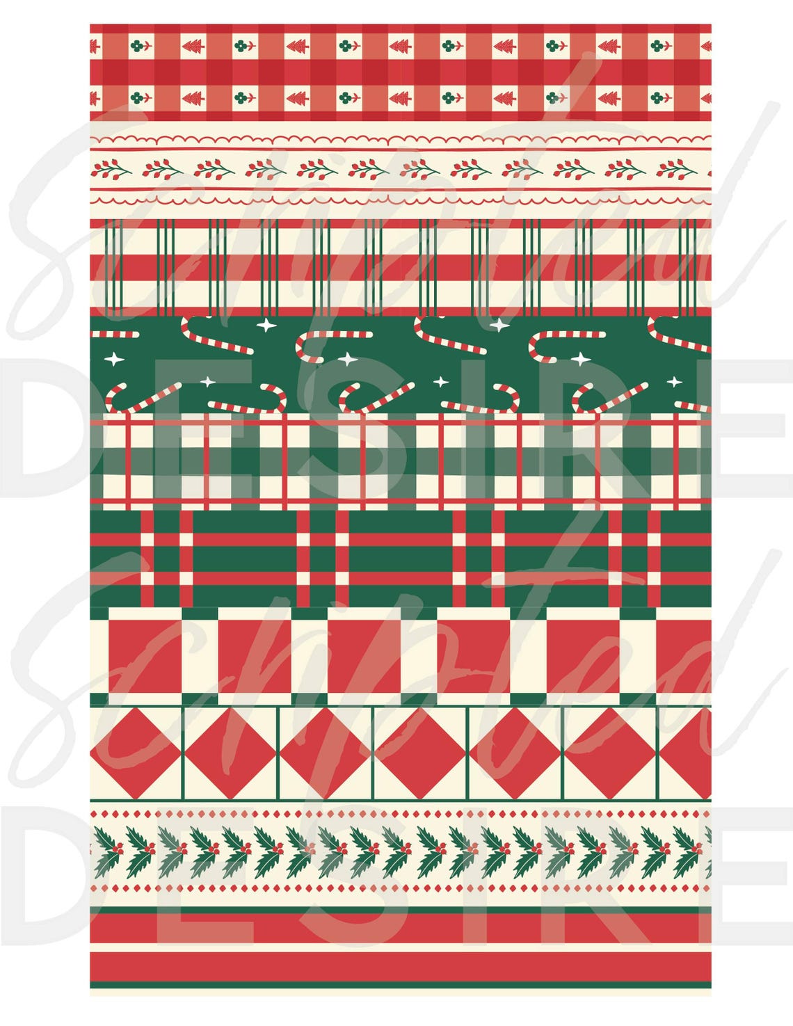 Christmas Paper Chain Garland Download - Etsy