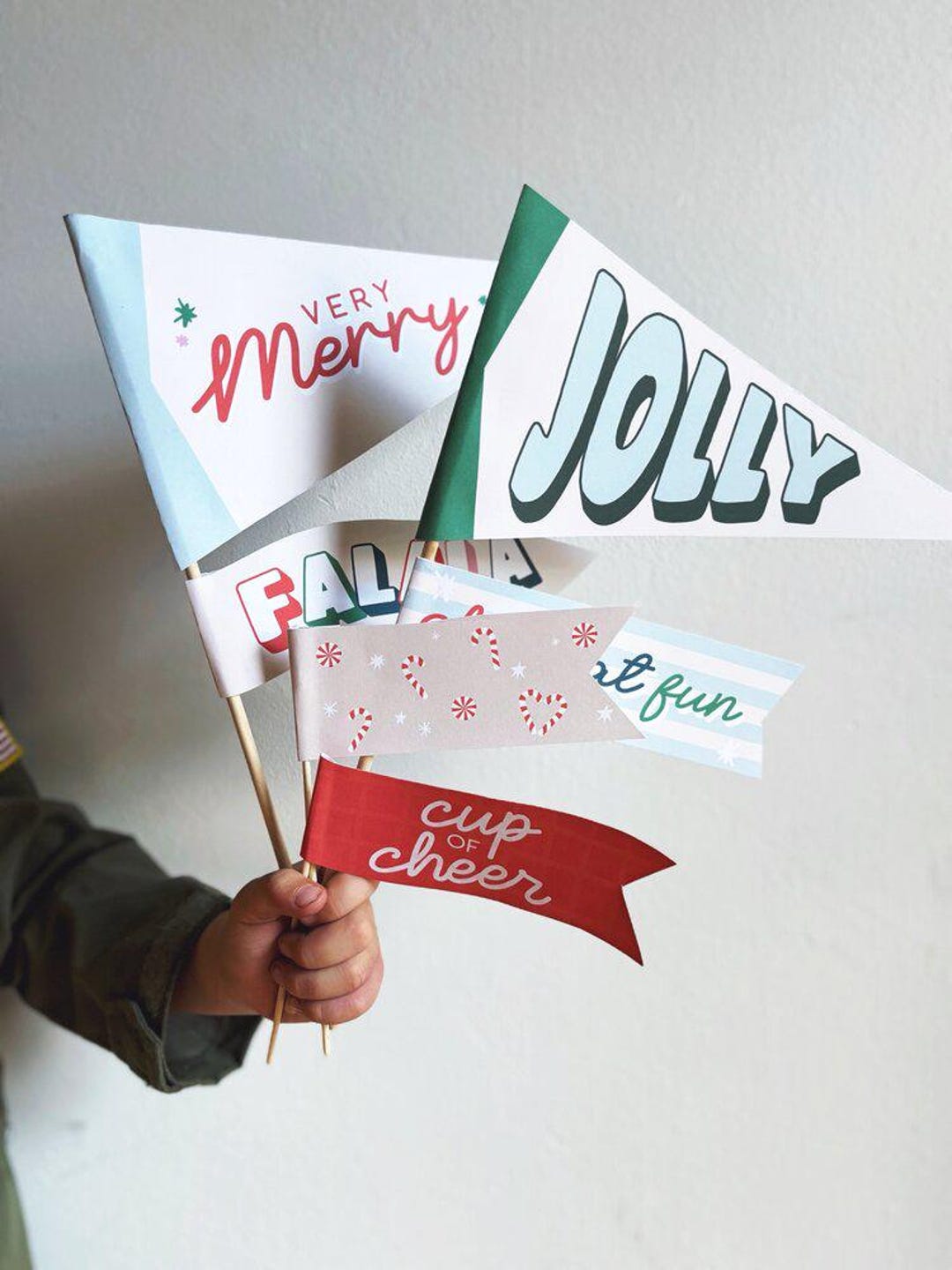 Christmas Pennants + Flags - Etsy