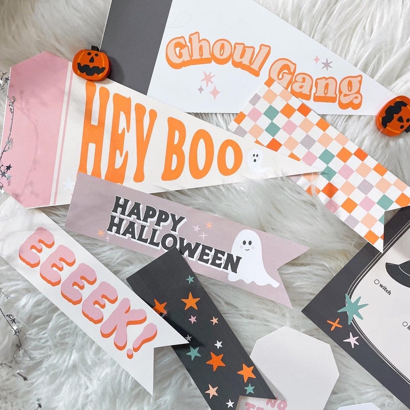 Halloween Pennant Flag - Etsy