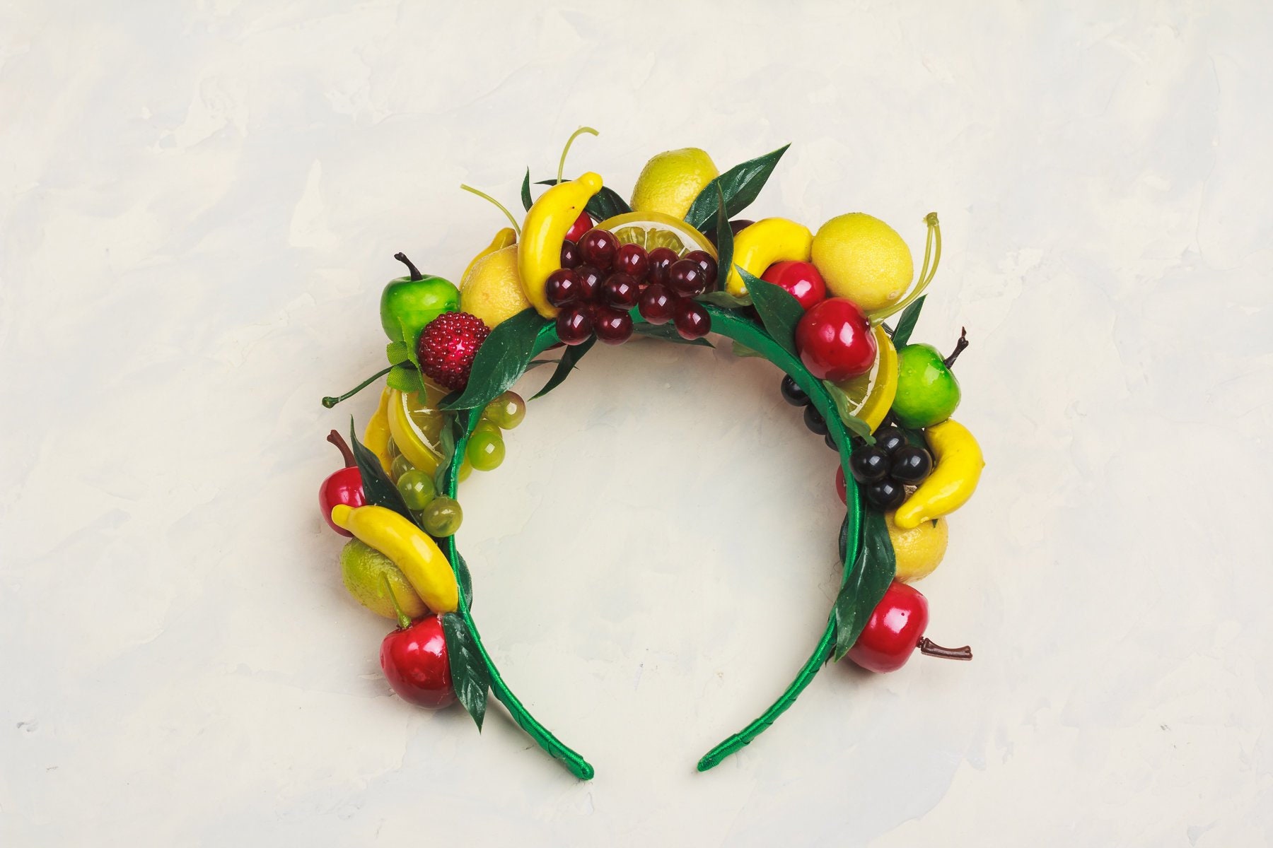 Fruit Headpiece Summer Lemon Crown Adult Floral Crown Yellow | Etsy