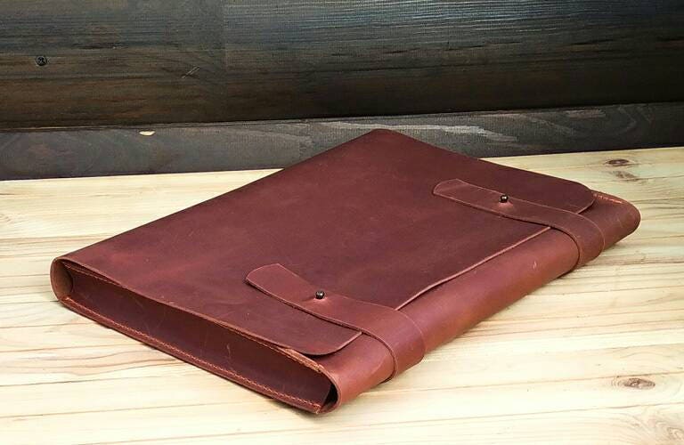 Leather folder leather folder Leather products men's | Etsy